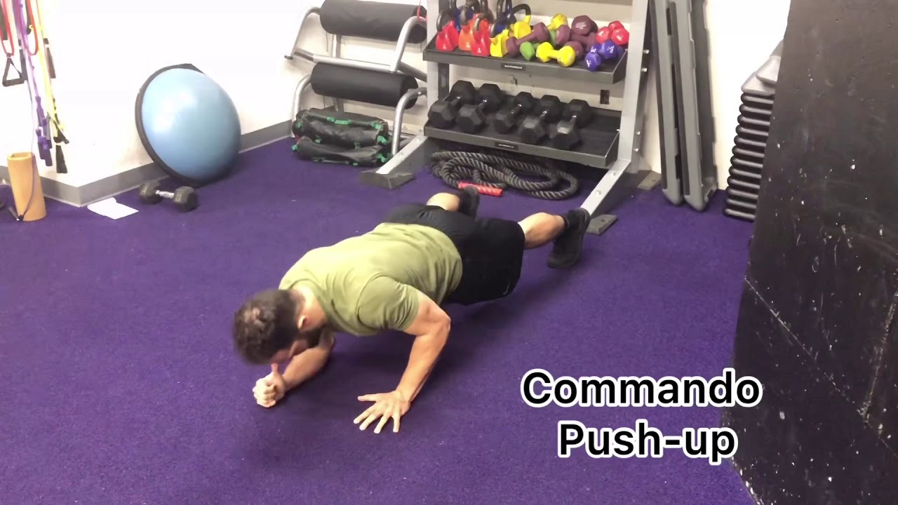Commando Push-up - YouTube