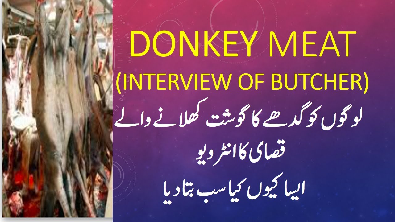 Butcher and Donkey Meat - YouTube