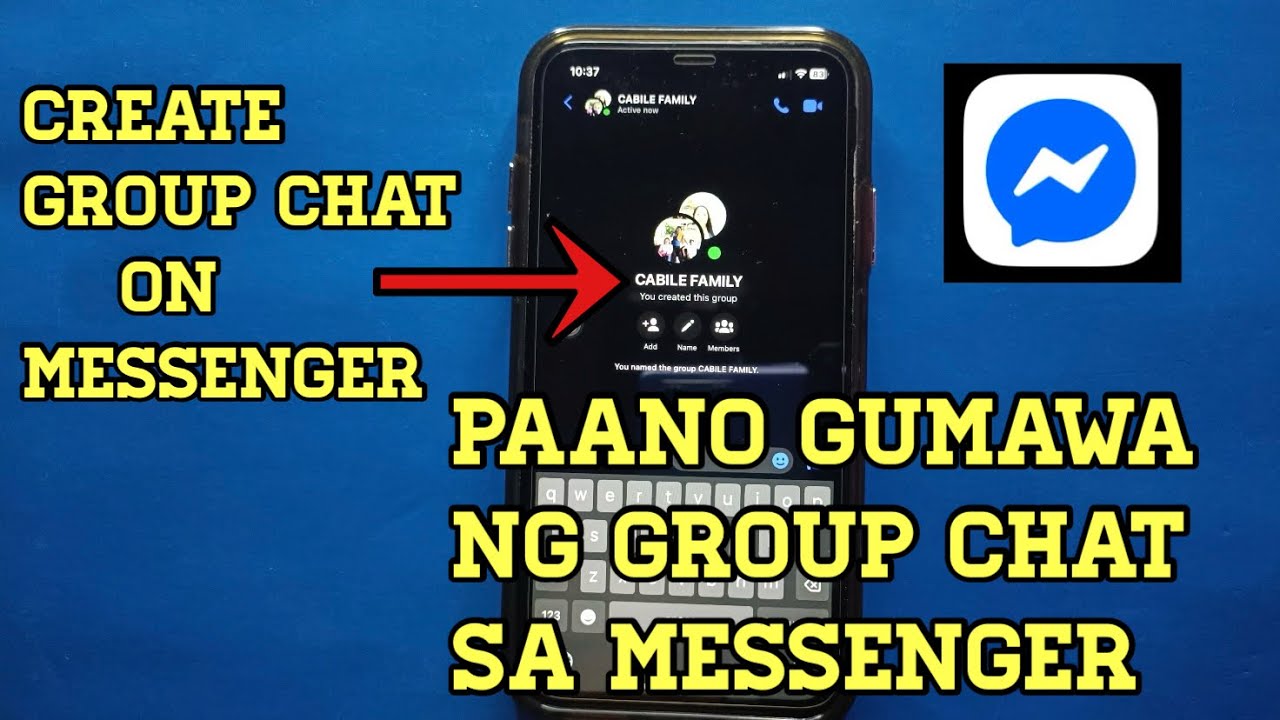 Paano Gumawa ng Group Chat sa Messenger Application | Tagalog tutorial ...