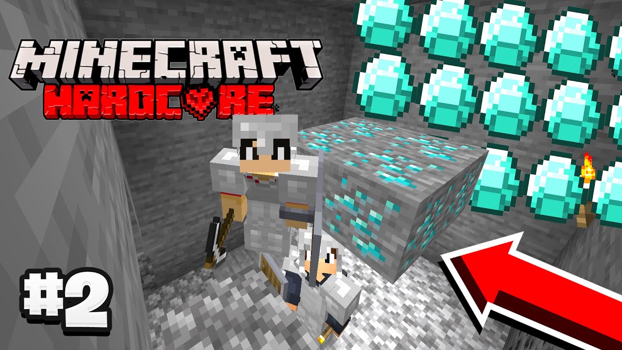 AM GASIT PRIMELE DIAMANTE - Minecraft Hardcore cu SiNNer22 #2 - YouTube