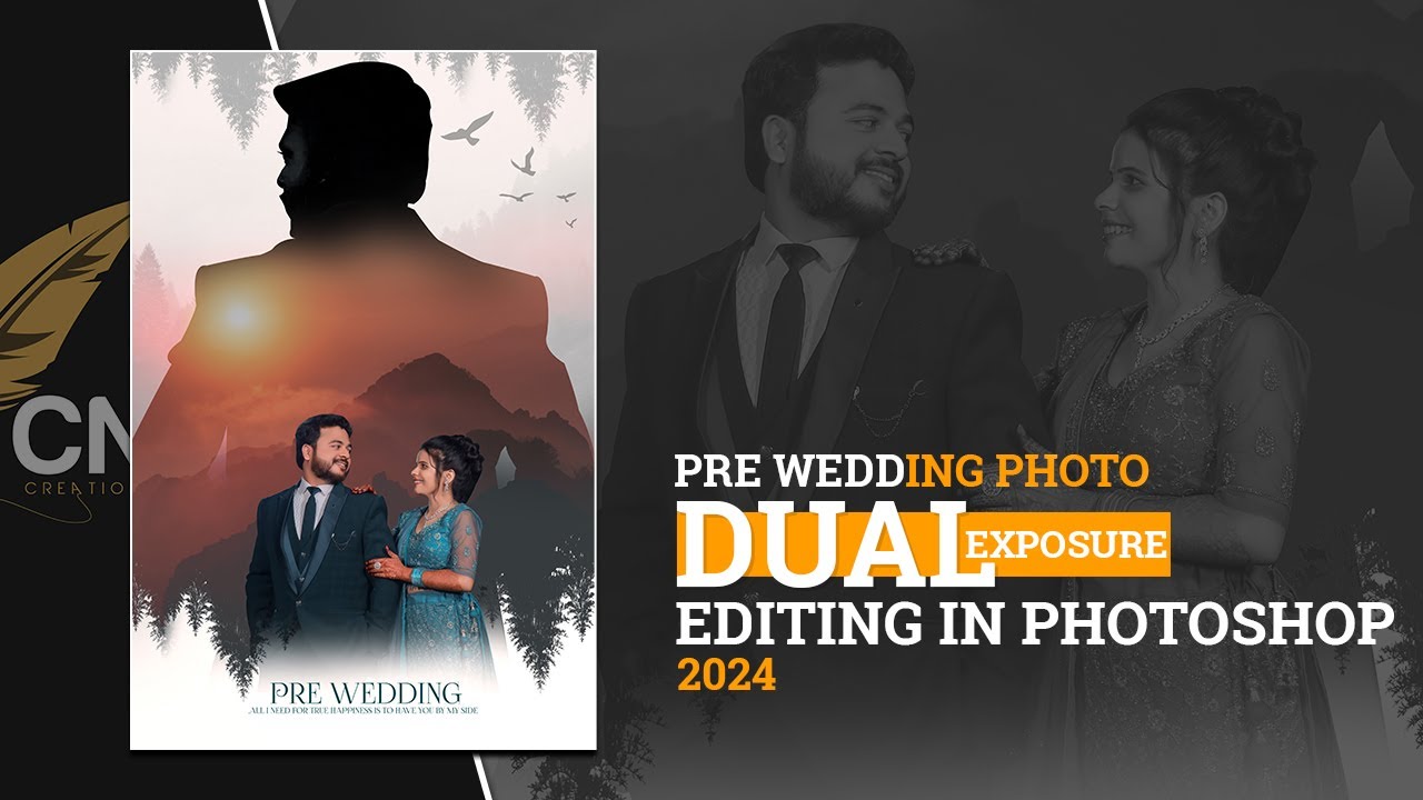 Pre Wedding 2024 Trending Pre Wedding Poster Design in Photoshop ...