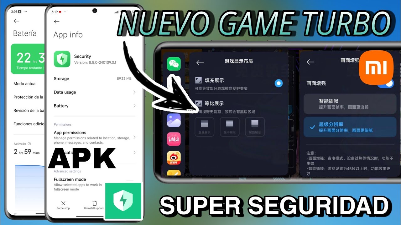 😱INCREIBLE!! NUEVO GAME TURBO 6.0 MEJORADO Y APP SEGURIDAD PARA TU ...