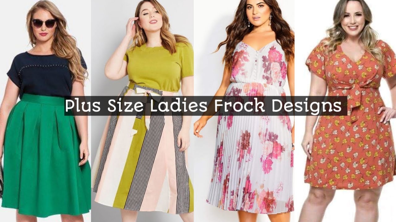 Beautiful Stylish Plus Size Frocks Designs For Ladies/ Trending Frocks ...