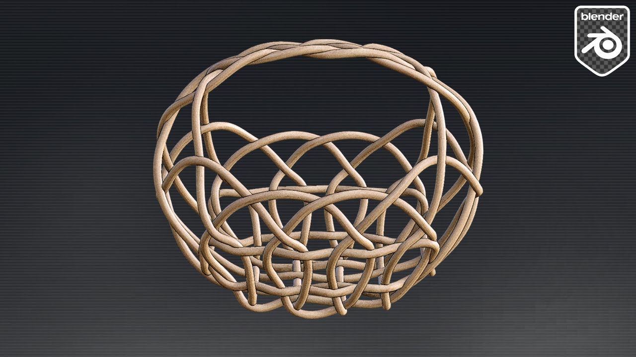 How to Model a Gondola Wicker Basket in Blender 3D - YouTube