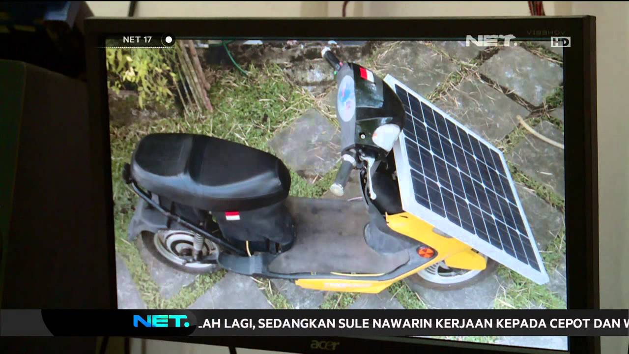 Pemuda Pontianak Manfaatkan Tenaga Surya Sebagai Penggerak Motor -NET17 ...