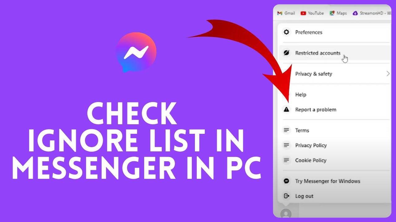 How to Check Ignore List in Messenger in PC 2024? - YouTube