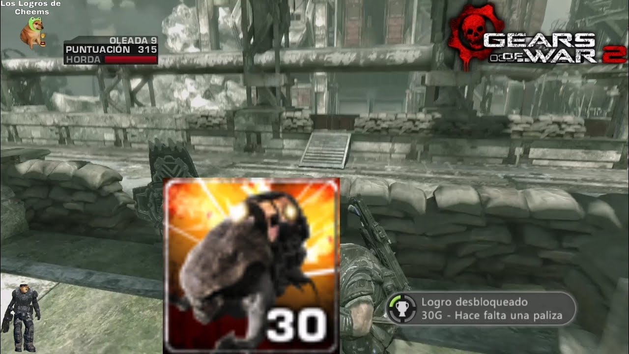 🪖Gears of War 2/Logró/Hace falta una paliza/Explicado por cheems/Tips🪖 ...