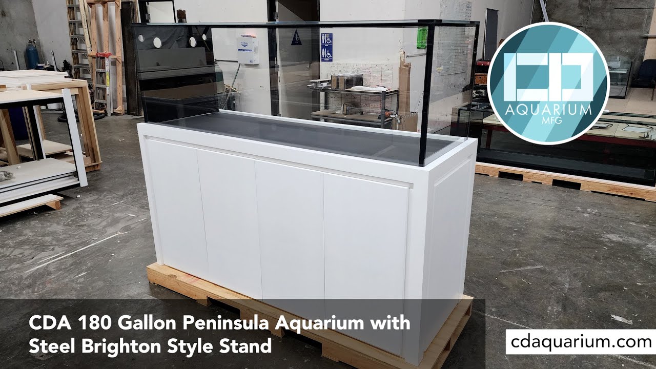 CDA 72x24x24 Peninsula Fish Tank with Brighton stand - YouTube