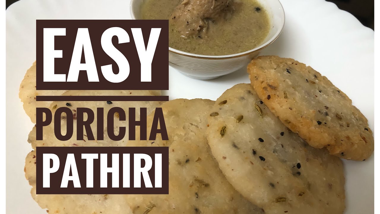 Easy Poricha Pathiri | Poricha pathiri with raw rice | Simple steps ...