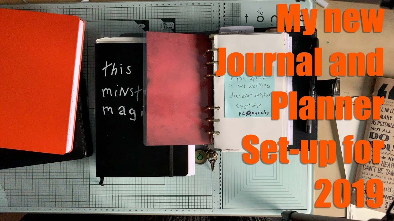 My new journal and planner set-up for 2019 - YouTube