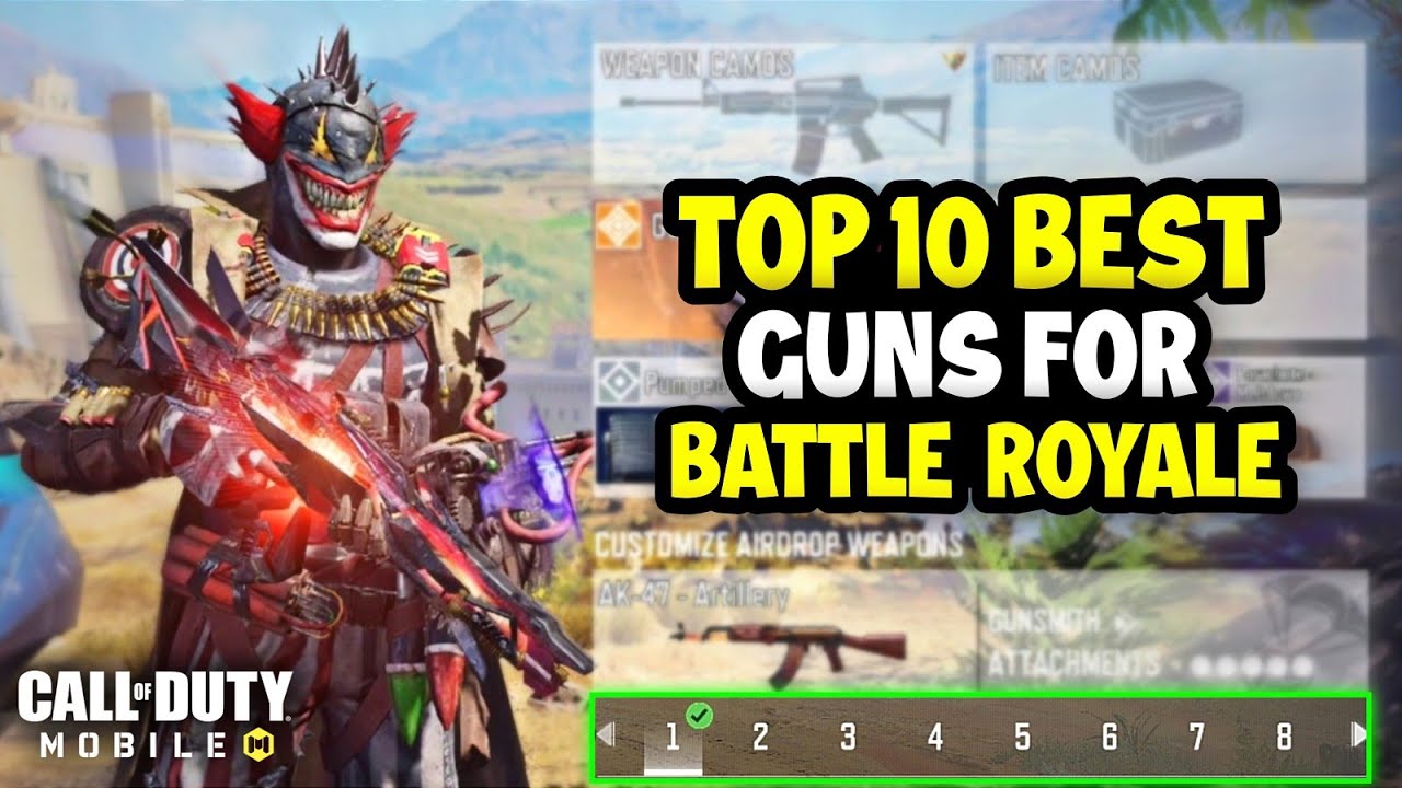 Top 10 Best Guns in Battle Royale Season 11 Codm | Gunsmith Loadout ...