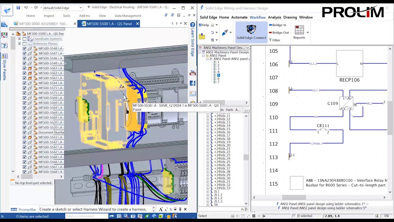 Wiring and Harness Design in Solid Edge - YouTube