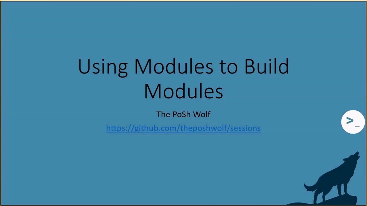 Using Modules to Build Modules - YouTube