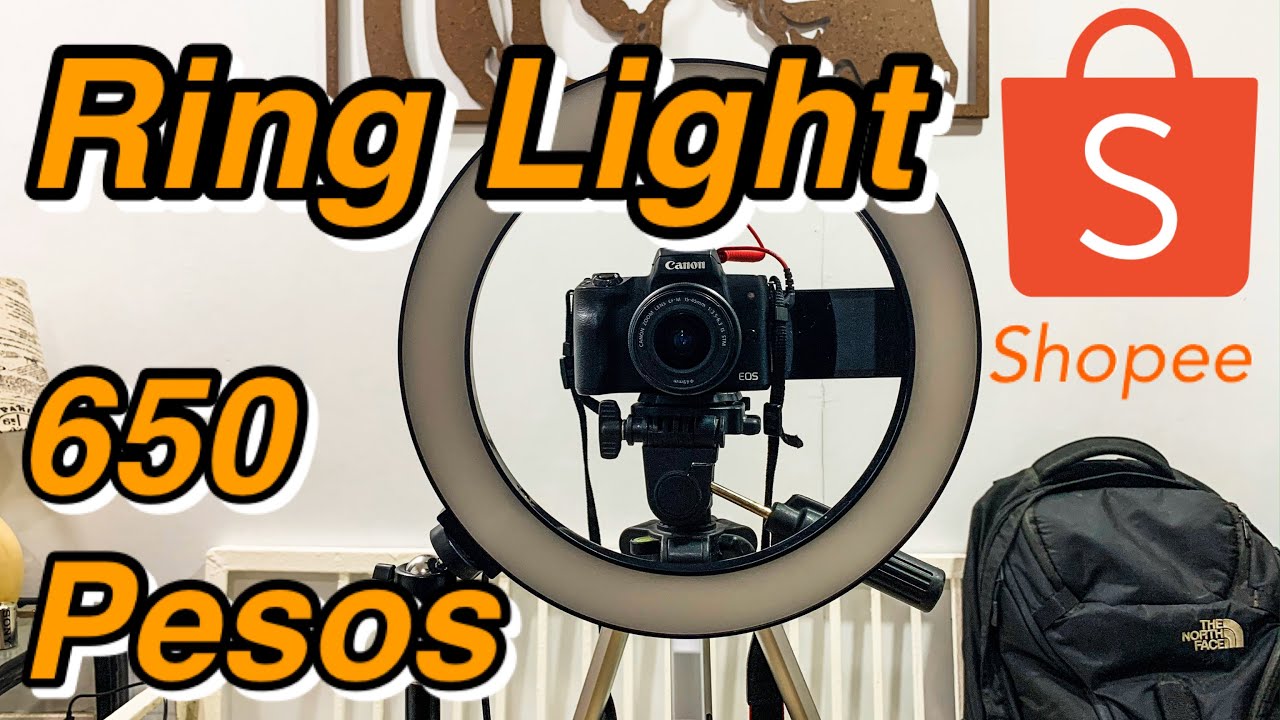 RING LIGHT (26 CM) FROM SHOPEE 650 PESOS REVIEW and UNBOXING - YouTube