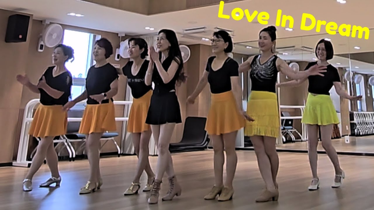 Love In Dream LineDance (dance & counts)#대한라인댄스협회청담지부 #개포4문화센터영상반 - YouTube
