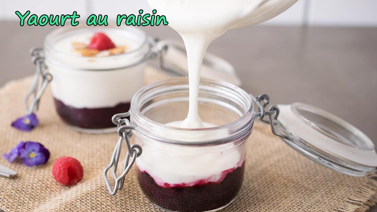 Comment faire "Yaourt au raisin noir" - YouTube