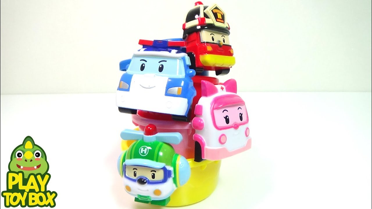 Colors M&Ms Robocar Poli Cup Baby Doll For Children Kid - YouTube