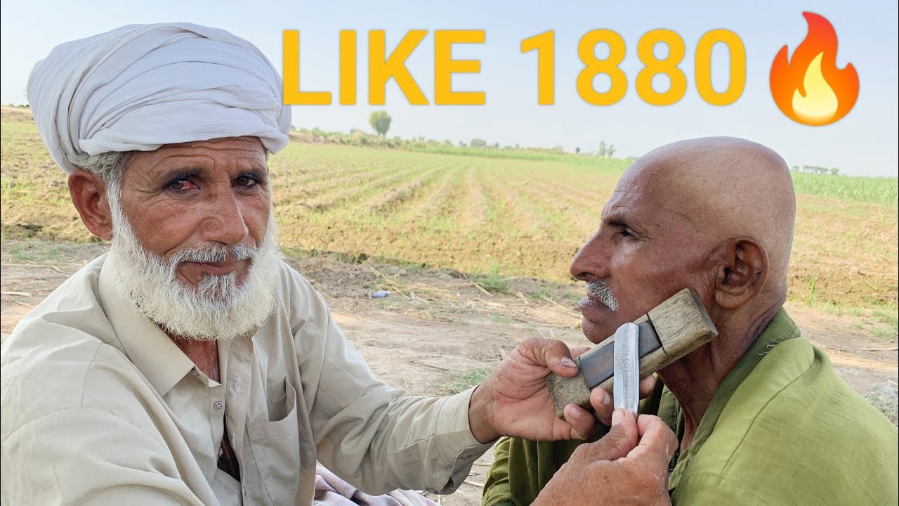 ASMR Old Man Shaving With Barber Old Like 1980!😱[ASMR Abi] - YouTube