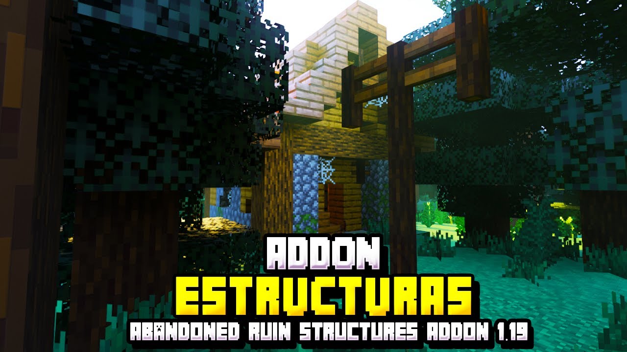 ADDON de ESTRUCTURAS para MINECRAFT PE 1.19 * Abandoned & Ruin ...