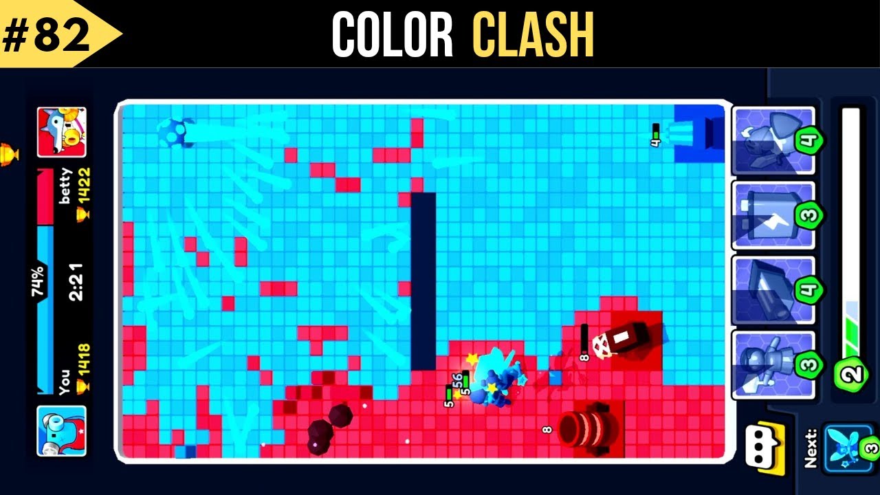 Color clash gameplay - color clash game - gameplay android #82 - YouTube