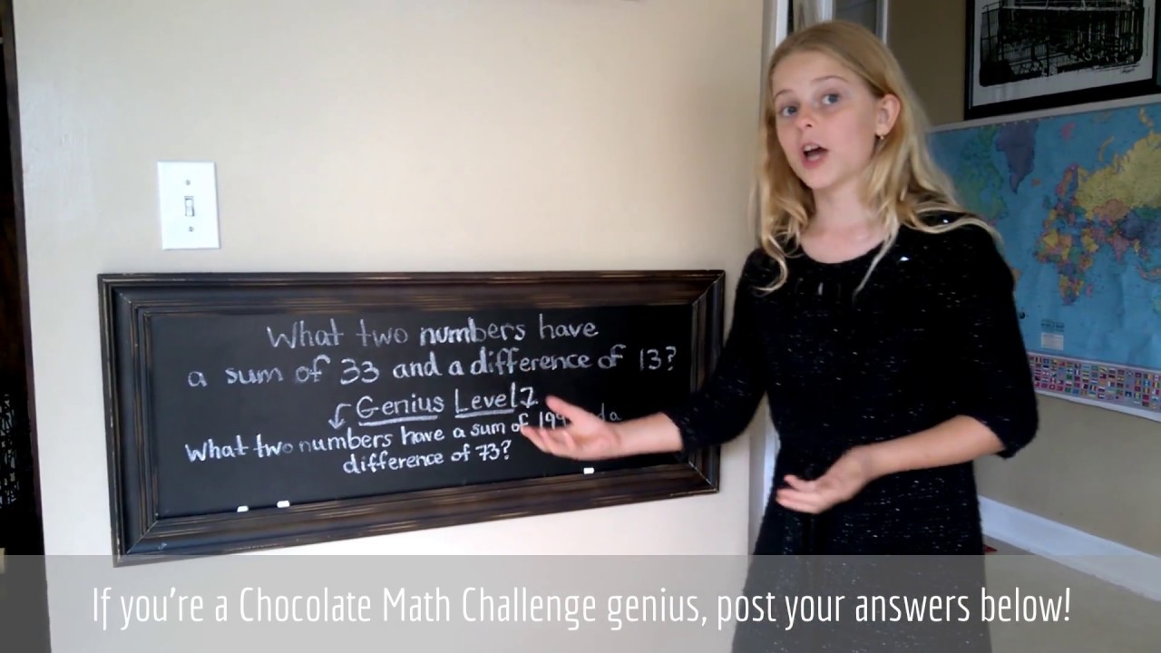 Chocolate Math Challenge #8 (by EduPLAYtion) - YouTube