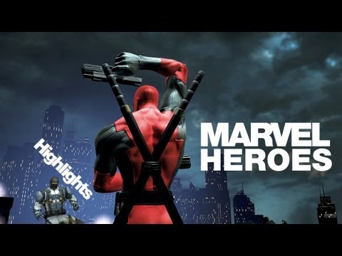 Marvel Heroes Deadpool Highlights: Boss Fight Kingpin (Gameplay/1080p pc)