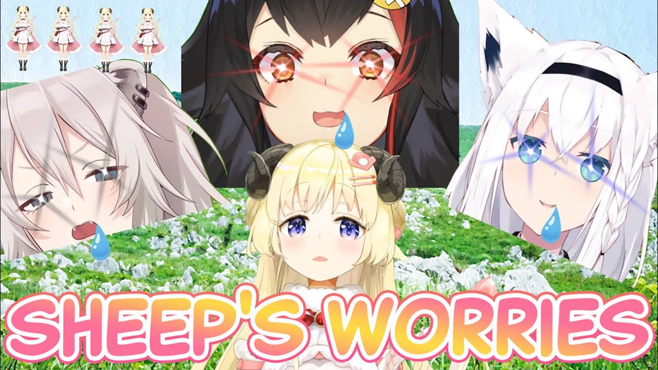 [Tsunomaki Watame] Sheep's worries [Ookami Mio, Hololive Eng Sub] - YouTube