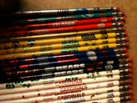 NFL Pencils from Benjamin Sherman Middle School - YouTube