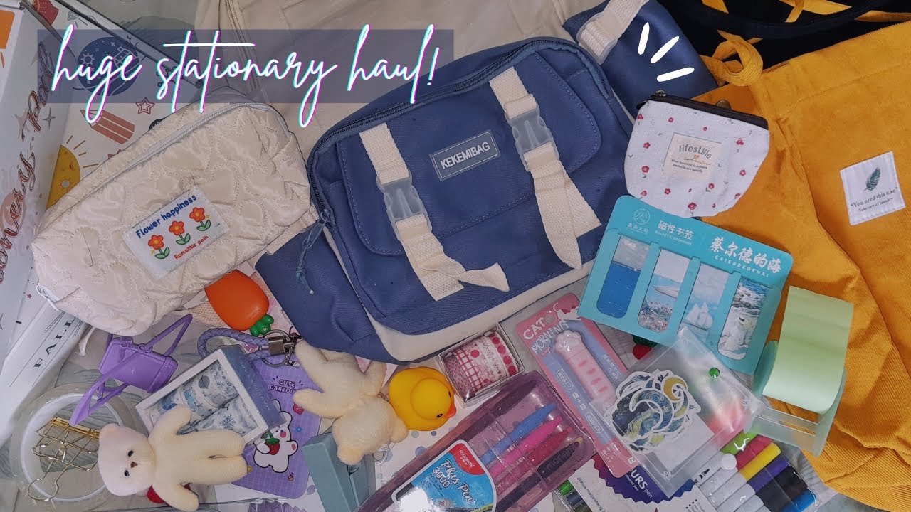 HUGE STATIONERY HAUL (school/college supplies) ft. stationery pal - YouTube