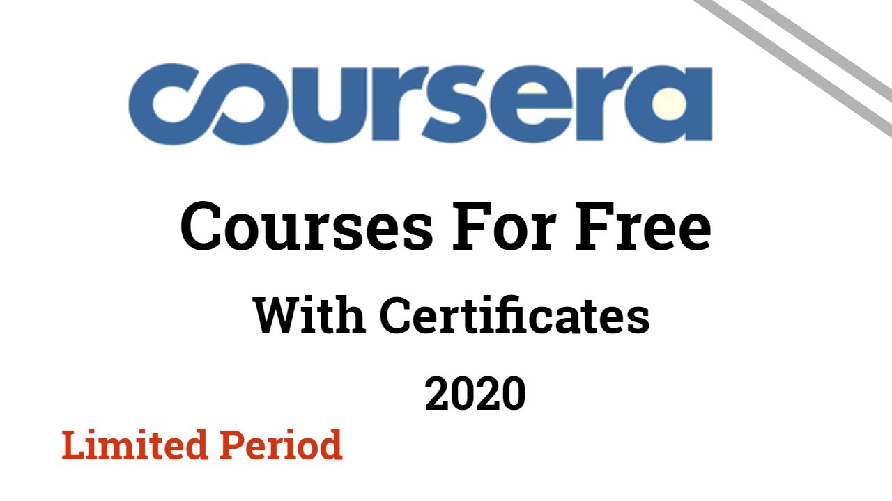 Get Coursera Courses for Free With Certificates in 2020 - YouTube