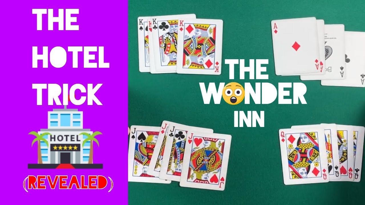 The Hotel Card Trick - Wonder Inn - Beginner Card Magic (Revealed ...