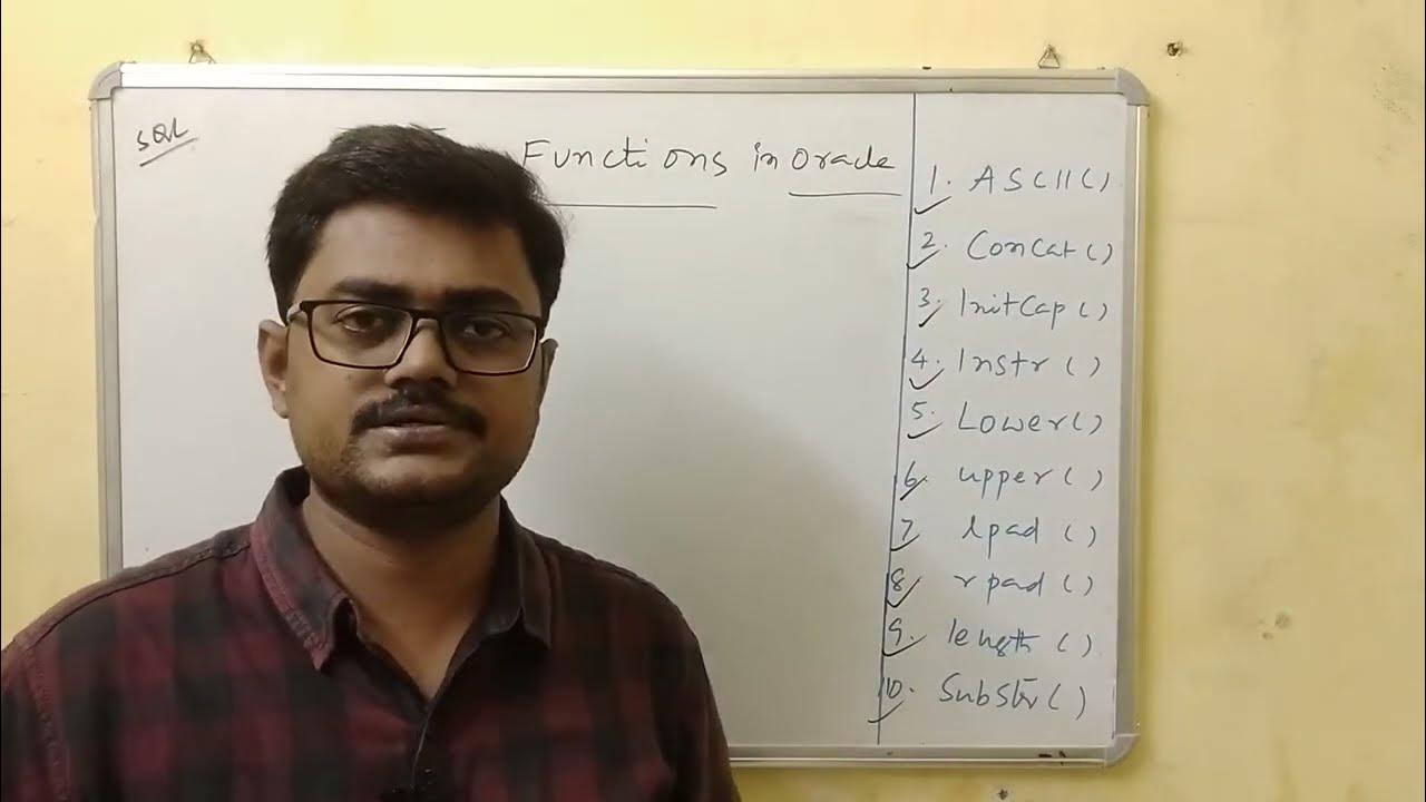 36.String Functions in Oracle -1 - YouTube