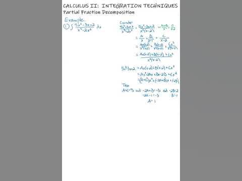 Calculus II: Integration By Partial Fraction Decomposition - YouTube