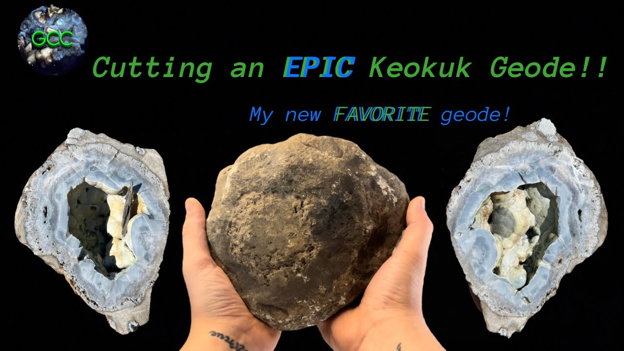 Cutting an EPIC Keokuk geode! | My new FAVORITE geode!! - YouTube