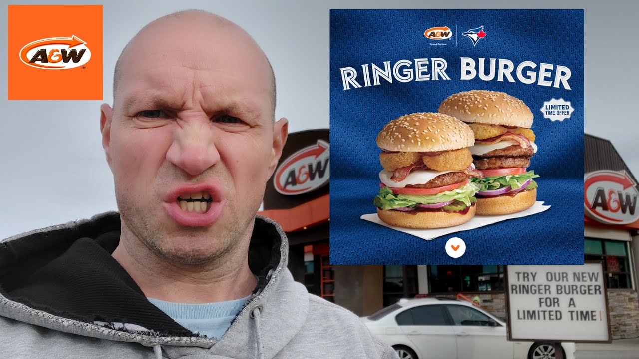 A&W's New Ringer Burger! - YouTube