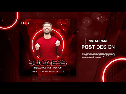 How To Design Instagram Post - Adobe Photoshop Cc - YouTube