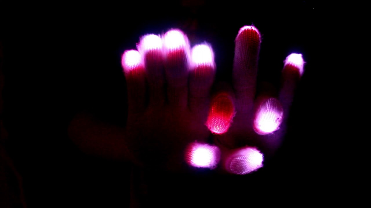 ASMR Captivating LED Glove Hand Movements with Mouth & Rain Sounds ...