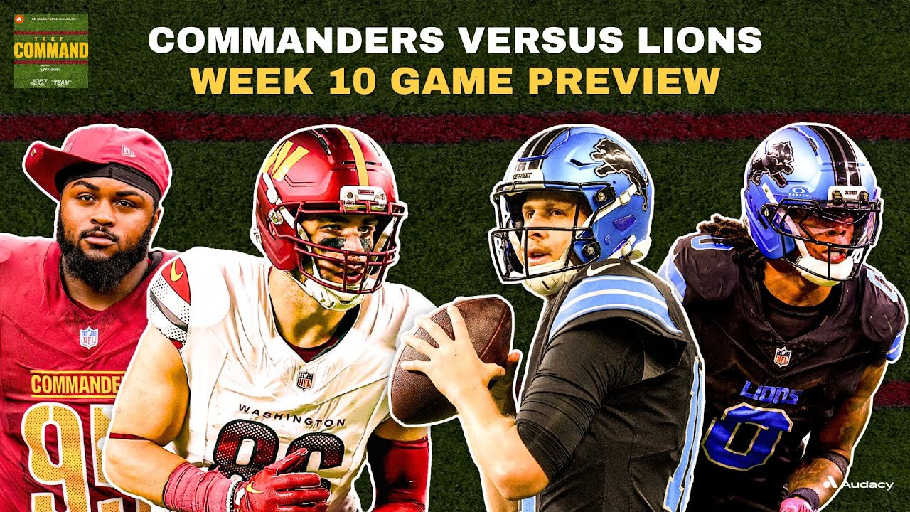 Commanders vs. Detroit Lions NFL Week 10 Preview | Take Command - YouTube