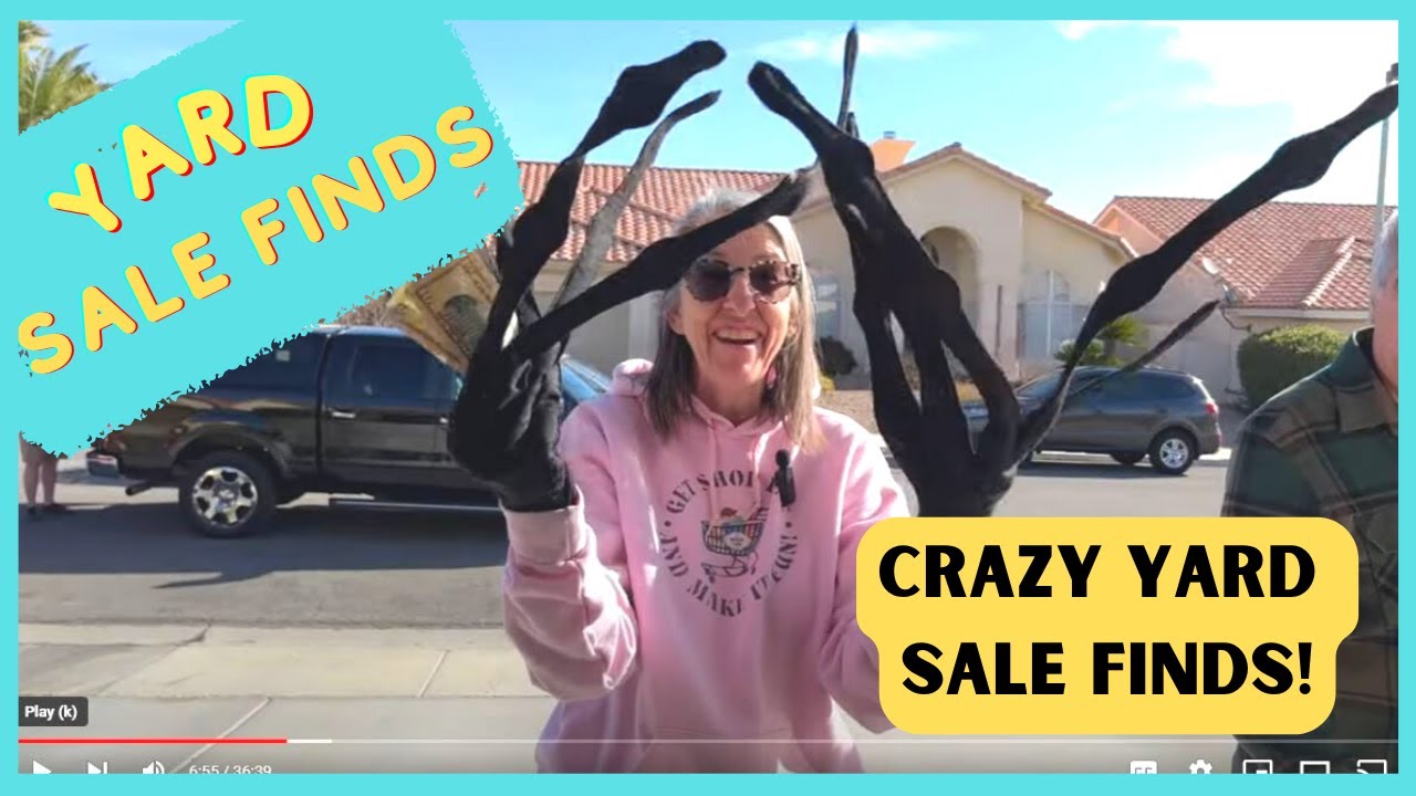 Crazy Yard Sale FInds | Shop With Me - YouTube