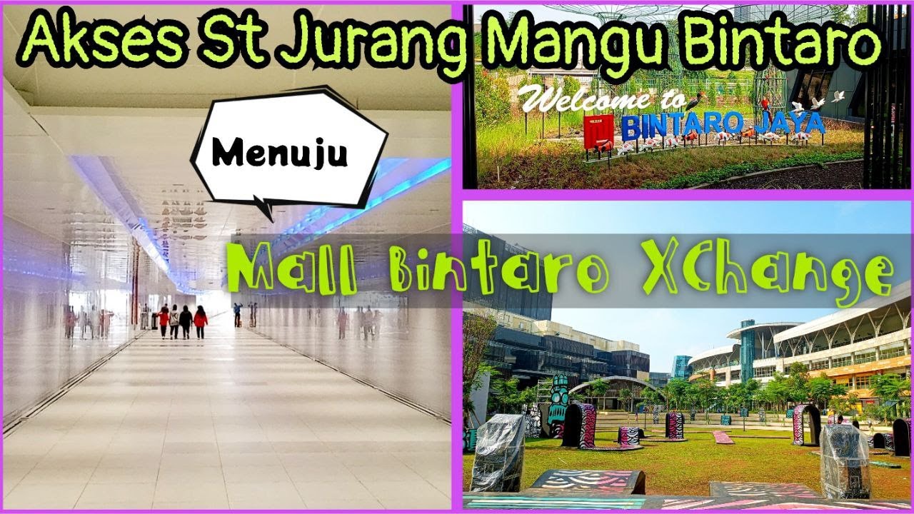 Akses Stasiun Jurang Mangu Bintaro Menuju Mall Bintaro XChange - YouTube