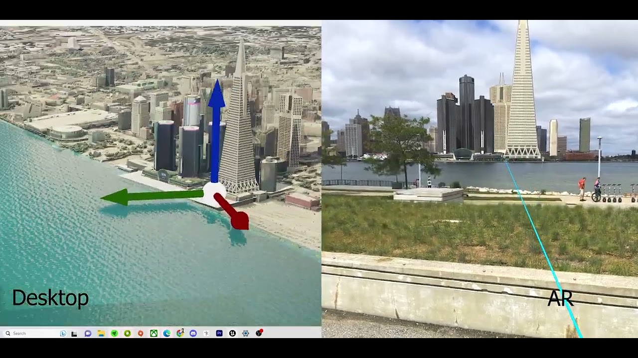 Google Maps API to AR with Magic Leap 2 - YouTube