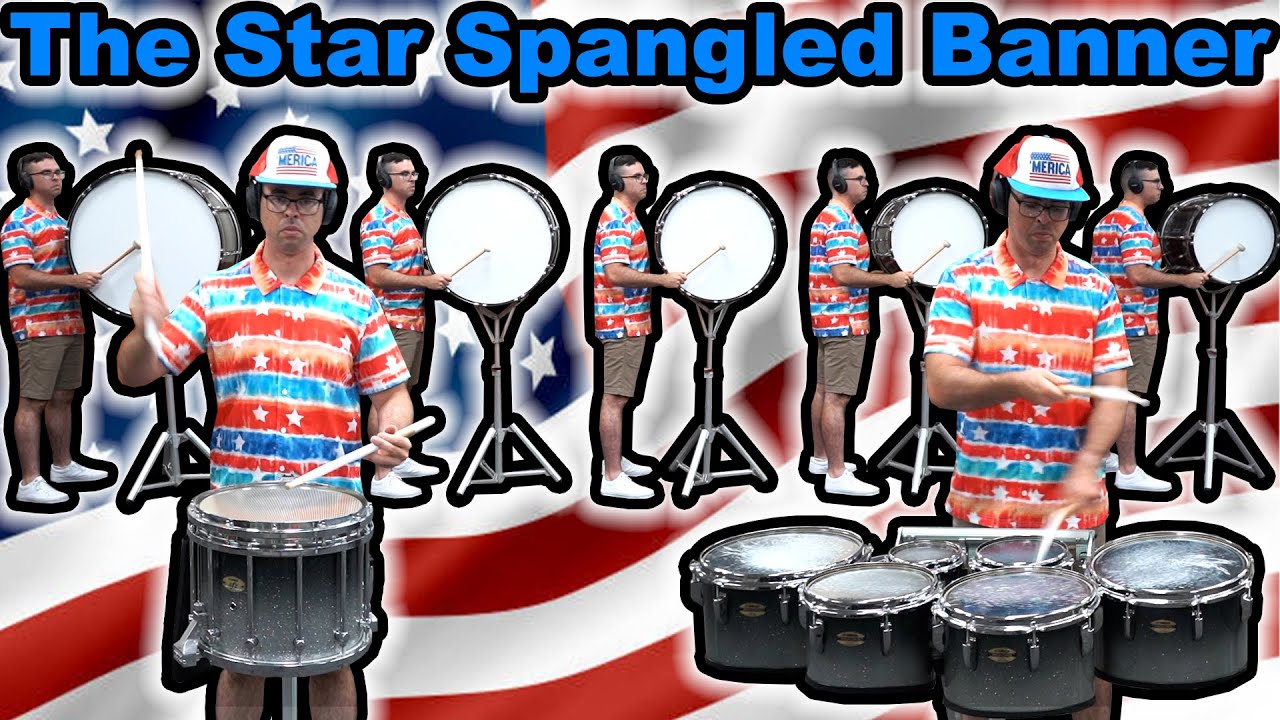 "The Star Spangled Banner" but the drum parts are INSANE - YouTube Music