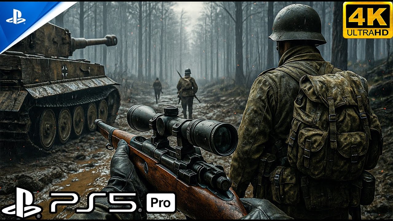 DESTROYING NAZI TANK BATTALION (PS5) Realistic ULTRA Graphics Gameplay ...