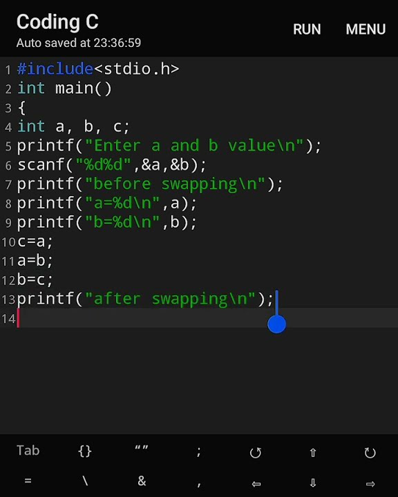 Swapping Of Two Numbers In C Program || C program To Swap Two Numbers #shorts #short # ...