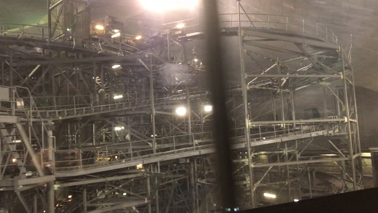 Space Mountain Track with Lights On - YouTube
