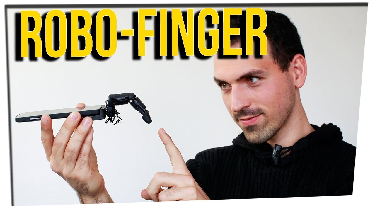 Robot Finger Attaches to Phones?! ft. Boze, Steve Greene & David So ...