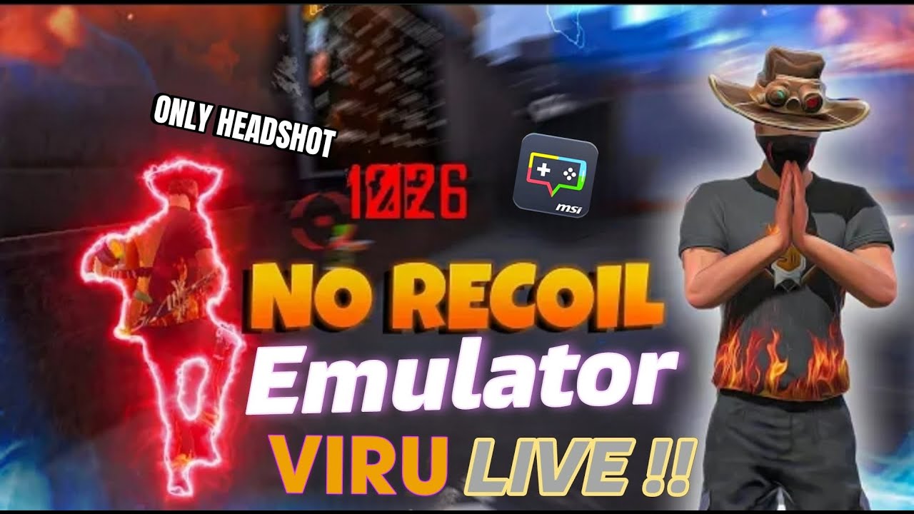 HACKER EMULATOR MSI 4.240. FPS 200 HEADSHORT RATE 90% FREEFIRE - YouTube