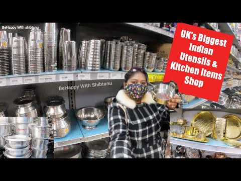Indian Kitchen cook ware shopping in London | POPAT STORE Wembley | UK Hindi Vlog - YouTube