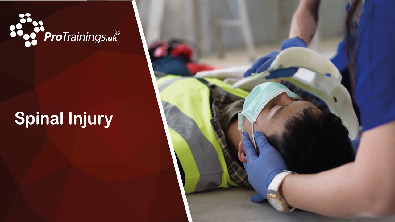 Spinal Injury from our 50 Plus First Aid Course - YouTube