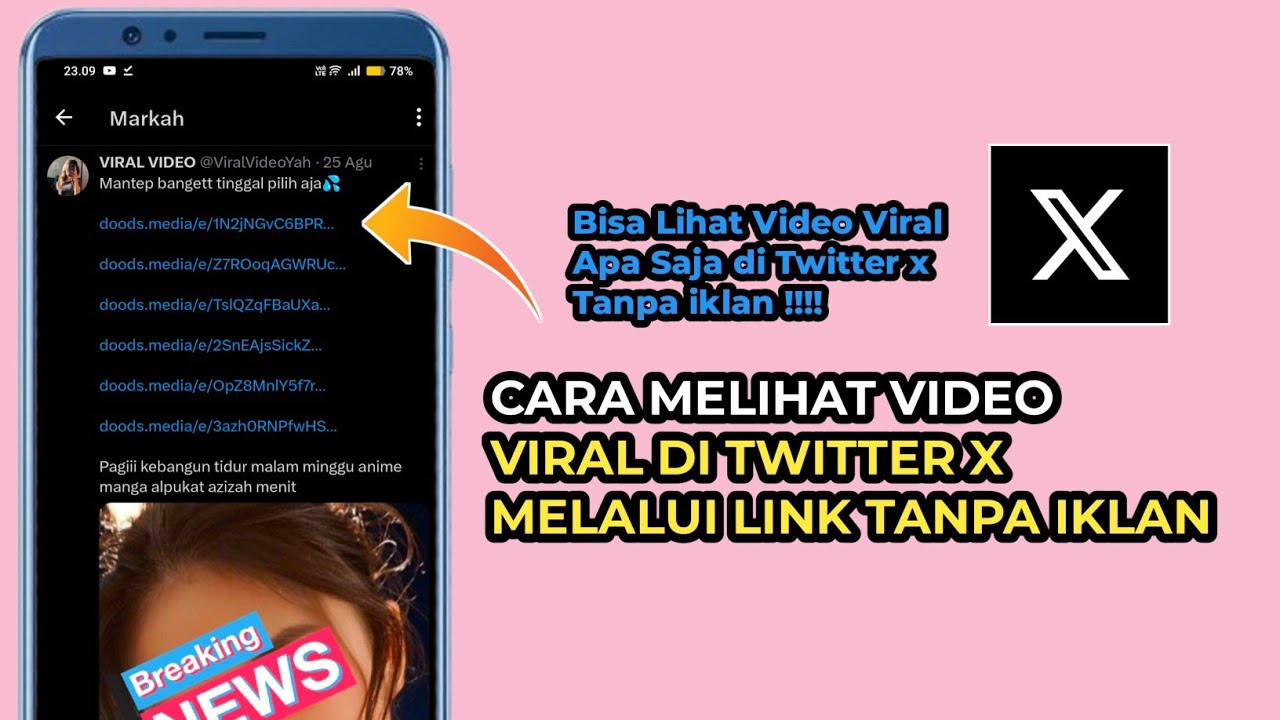 Cara Melihat Video Viral di Twitter X Melalui Link Tanpa iklan - YouTube
